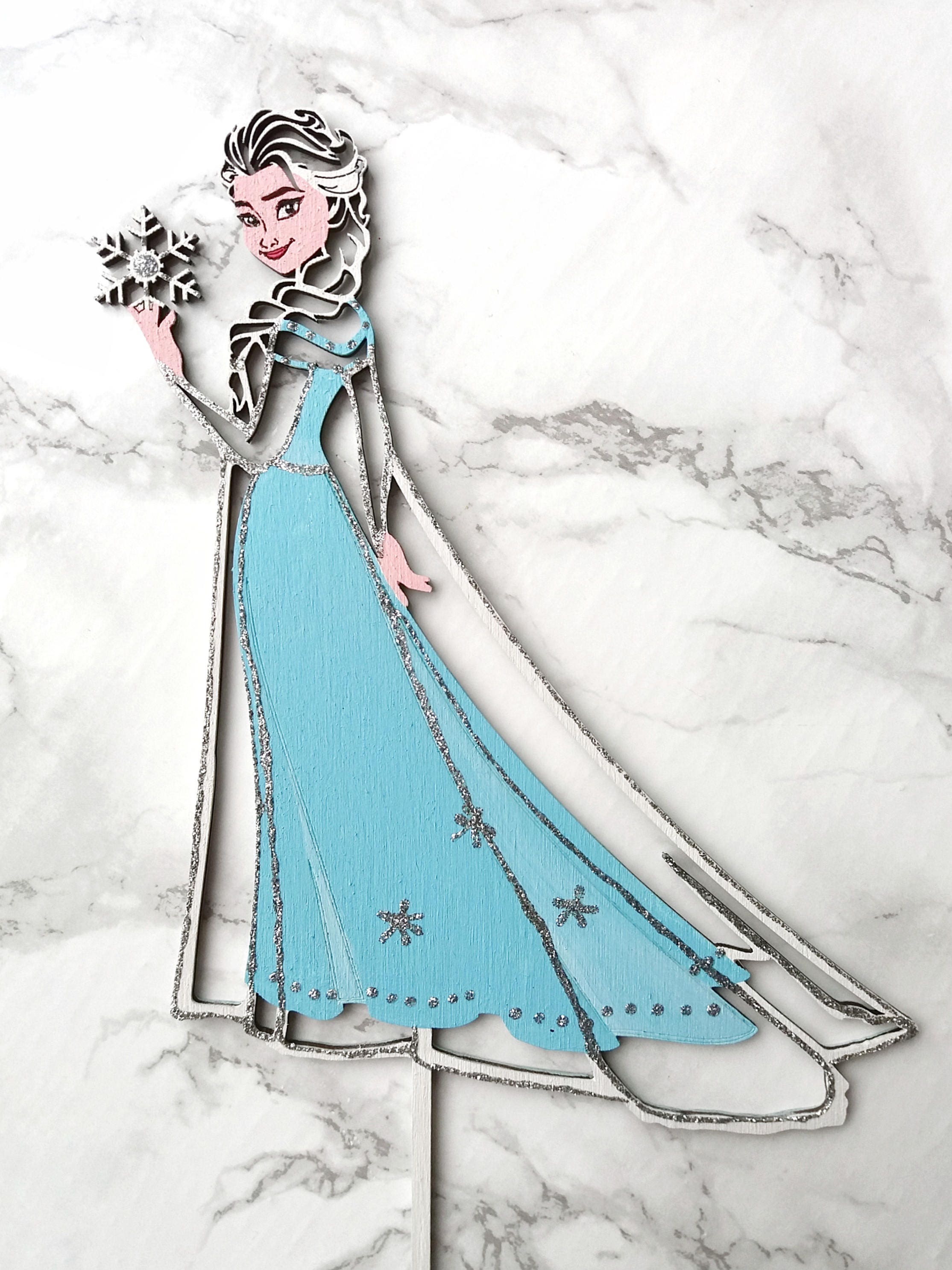 Elsa Cake Topper. elsa birthday. Frozen. Olaf. Merry | Etsy