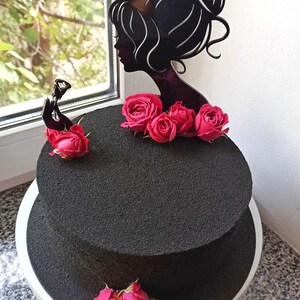 Girl Cake Topper for Laser Cutting (svg, Pdf, Dxf, Jpg, Png) - Etsy