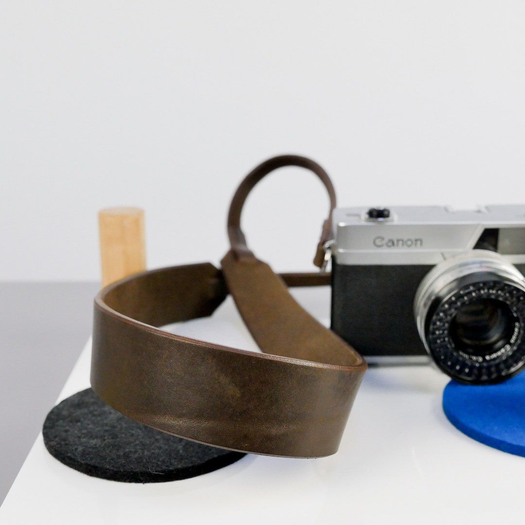 Leather Camera Strap | Wide Camera Strap | Heavy Duty Leather Camera ...