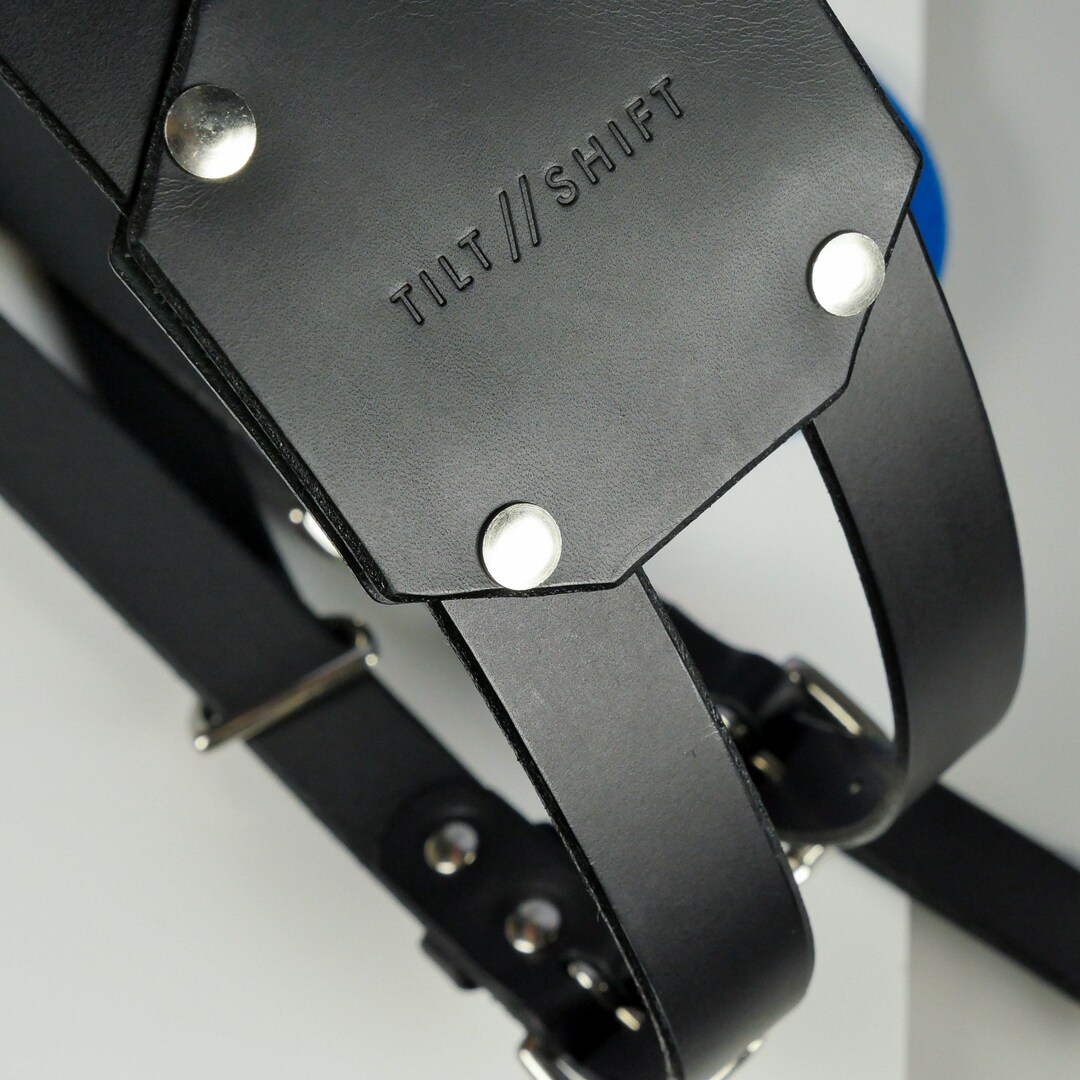Leather Dual Camera Strap | Black Leather Dual Camera Harness ...