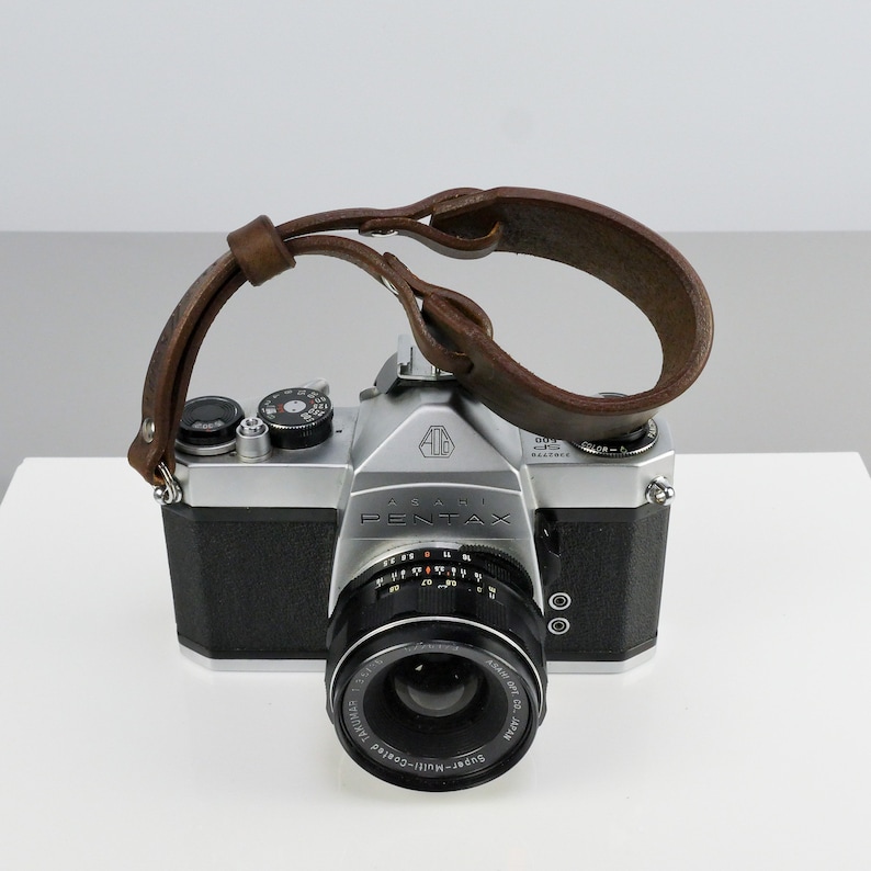 Leather Camera Wrist Strap | Minimal Camera Hand Strap | Brown Leather Camera Strap | Mirrorless ...