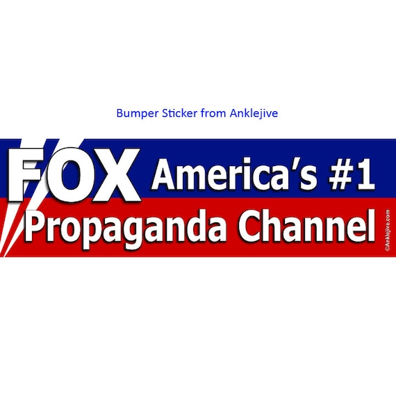 FOX America's 1 Propaganda Channel Anti-fox | Etsy