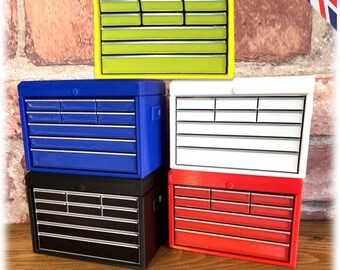 Vintage Metal Tool Box Box With Tool Box Tray Authentic Distressed Hard ...