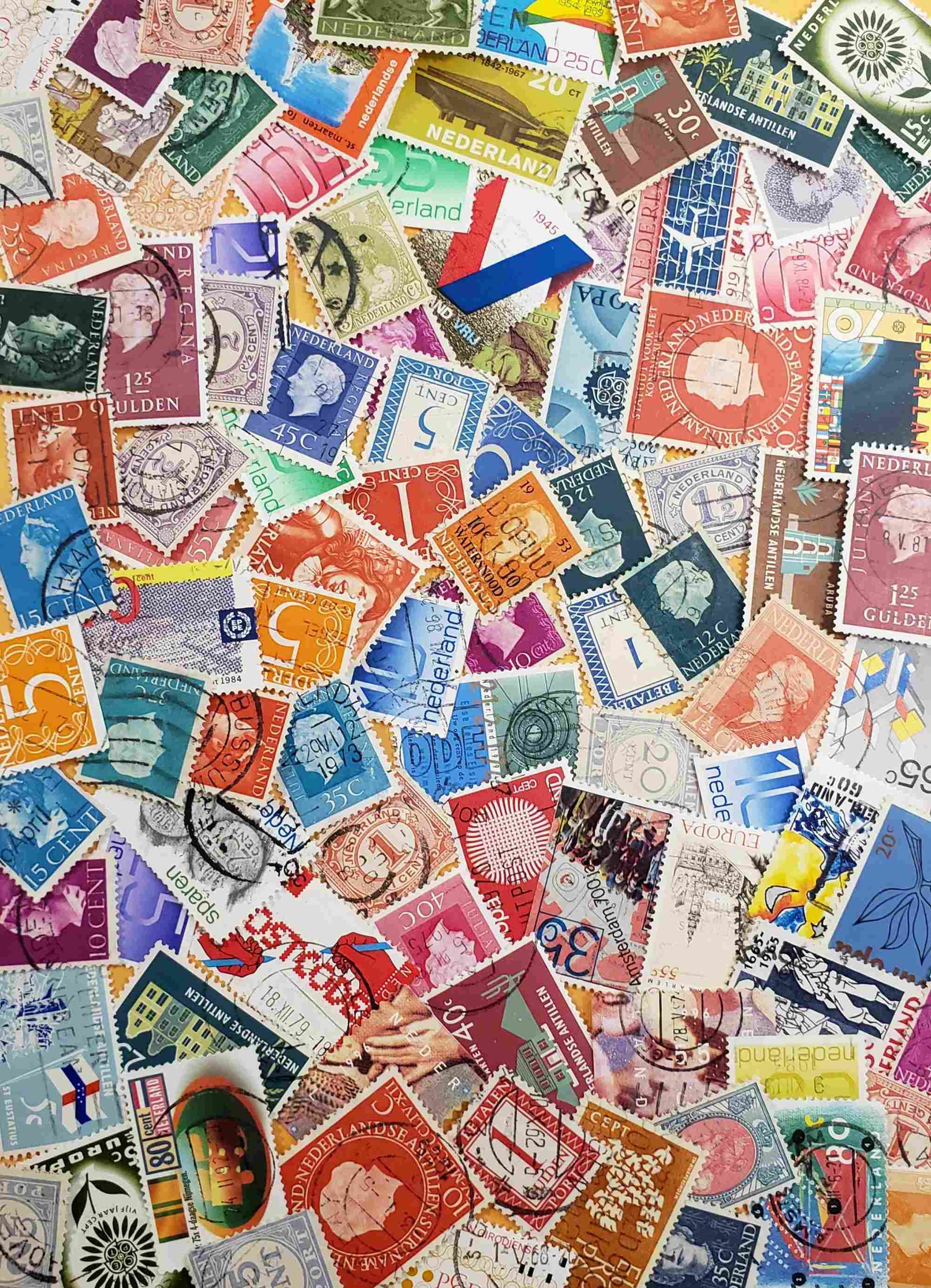 100 Netherland Stamps assorted Dutch postage stamps decoupage collage ...