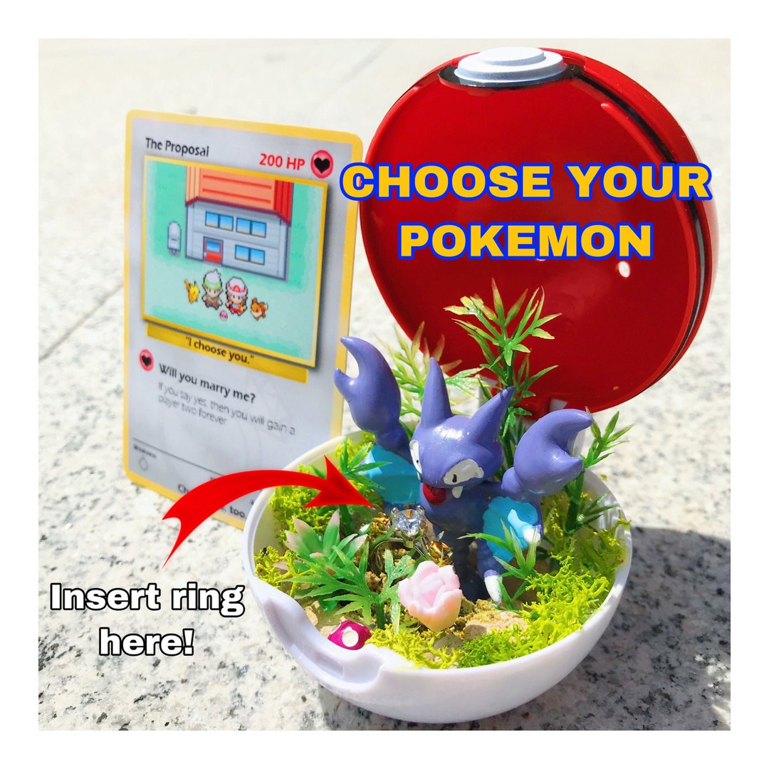 Pokemon Proposal Pokeball Terrarium Diorama Planter - Etsy