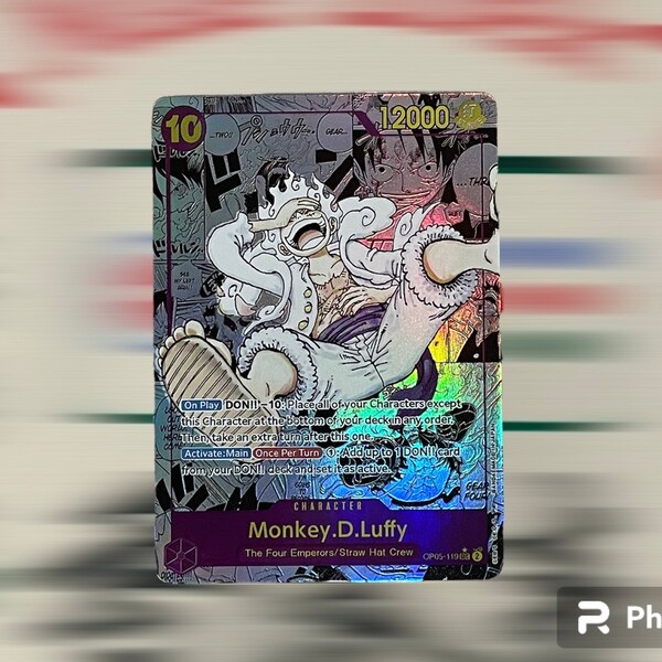 Monkey D. Luffy Proxy One Piece of Tcg Custom Card - Etsy