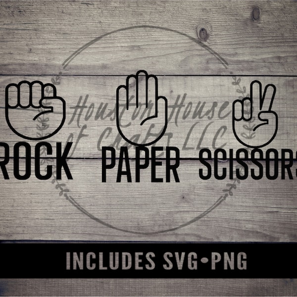 Rock Paper Scissors - Etsy