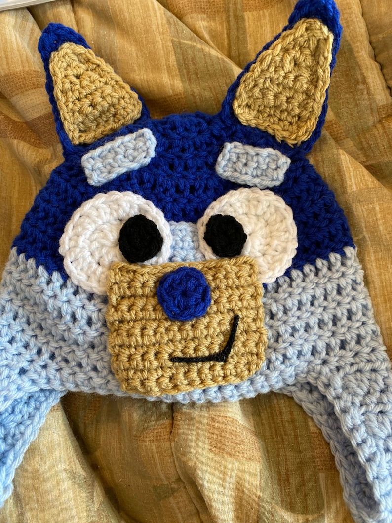 Crocheted Bluey Hat - Etsy