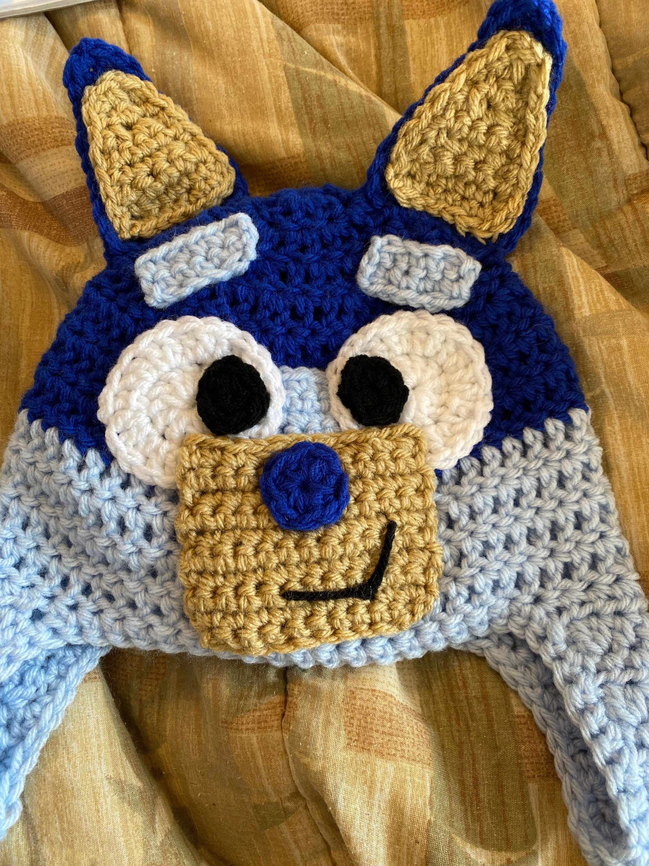 Crocheted Bluey Hat - Etsy