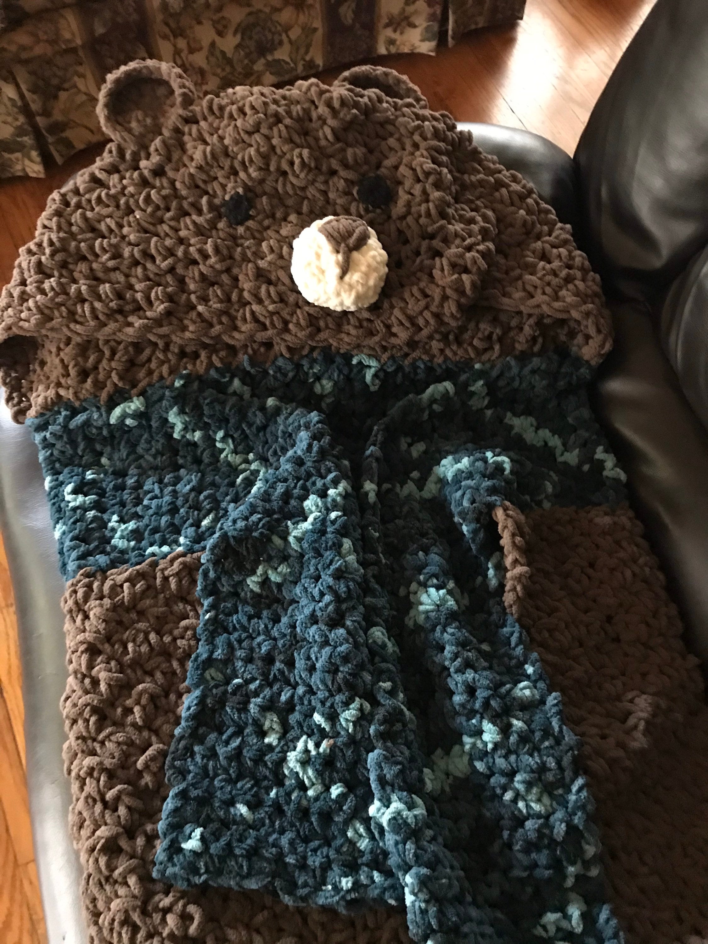 Bear Hooded Blanket - Etsy