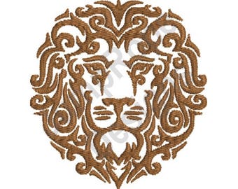 Lion embroidery | Etsy