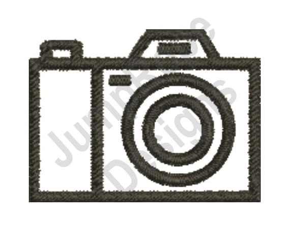 Camera Outline Machine Embroidery Design | Etsy