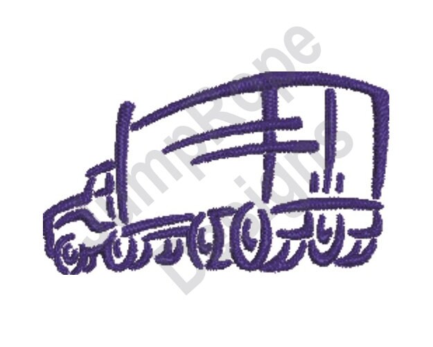 Truck - Machine Embroidery Design - Etsy