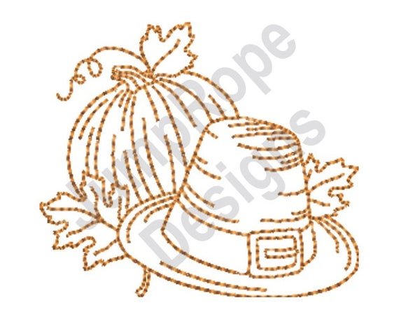 Thanksgiving Machine Embroidery Design - Etsy