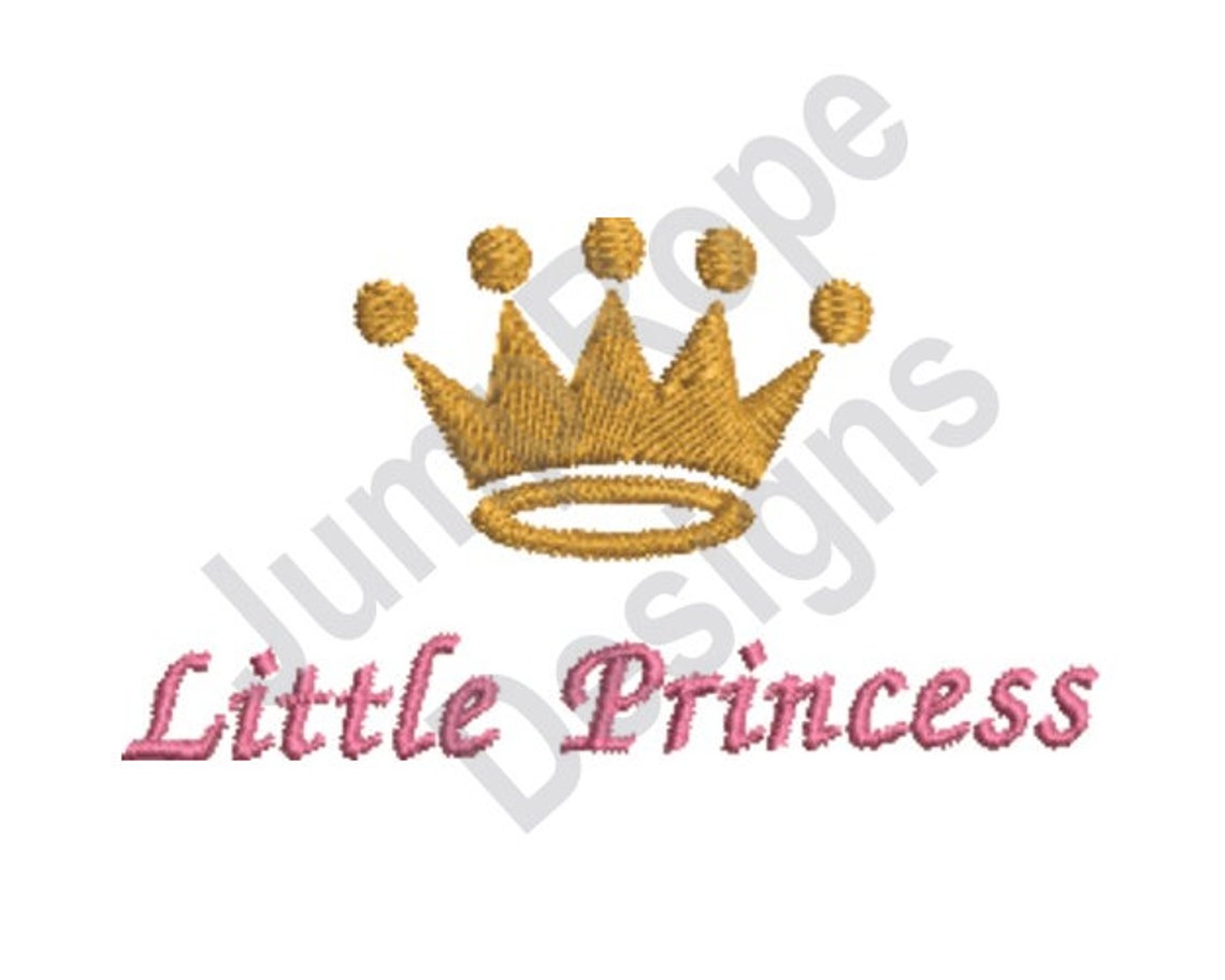 Little Princess Crown - Machine Embroidery Design - Etsy