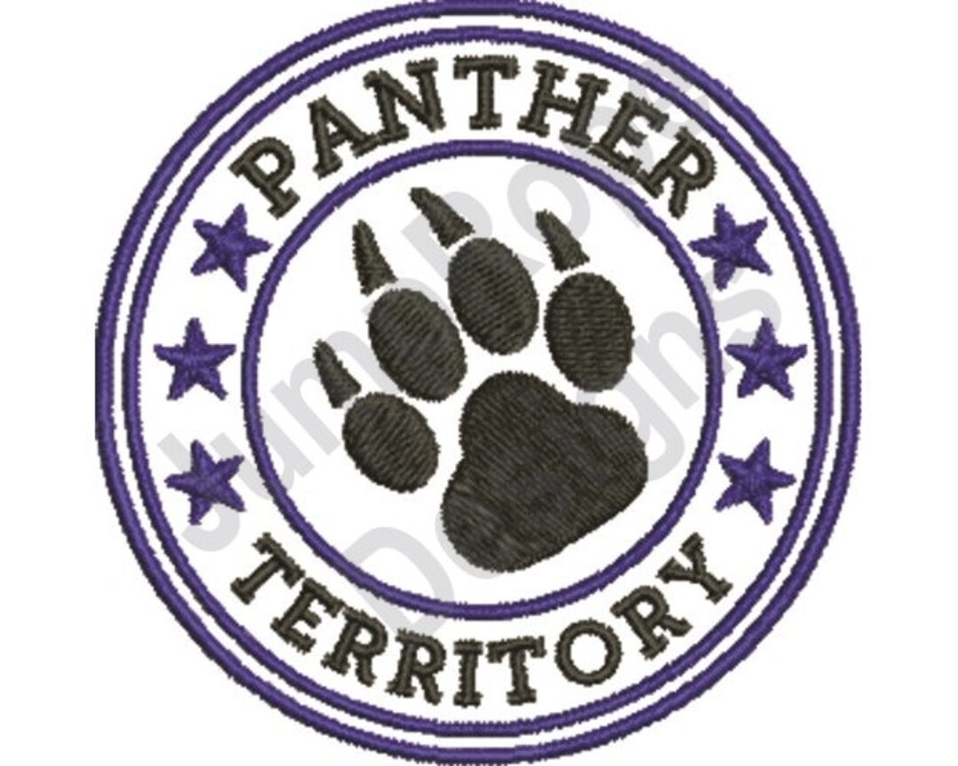 Panther Seal - Machine Embroidery Design - Etsy
