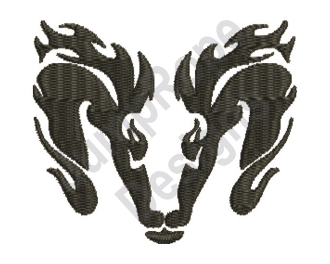 Ram Head Logo Machine Embroidery Design - Etsy