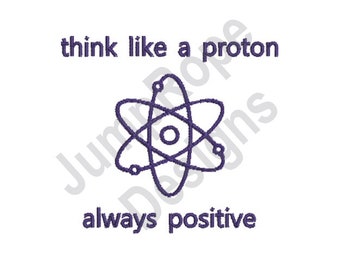 Mad Scientist Certified Machine Embroidery Design, Atom Symbol ...