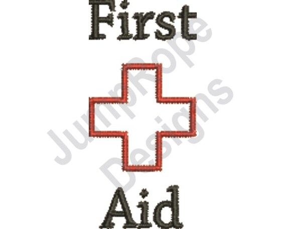 First Aid Symbol Machine Embroidery Design | Etsy