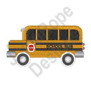 School Bus - Machine Embroidery Design - Etsy