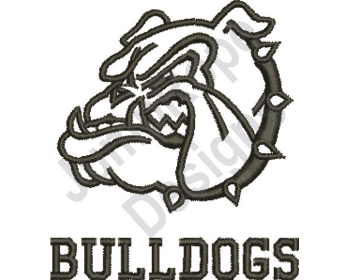 Bulldogs Machine Embroidery Design - Etsy