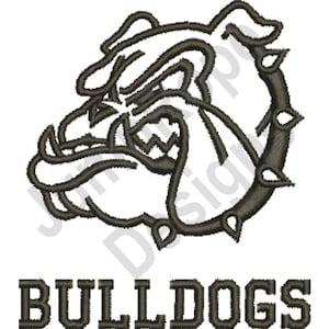 Bulldogs - Machine Embroidery Design - Etsy