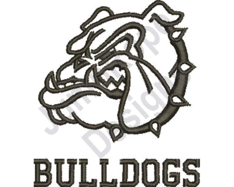 Bulldogs Machine Embroidery Design - Etsy