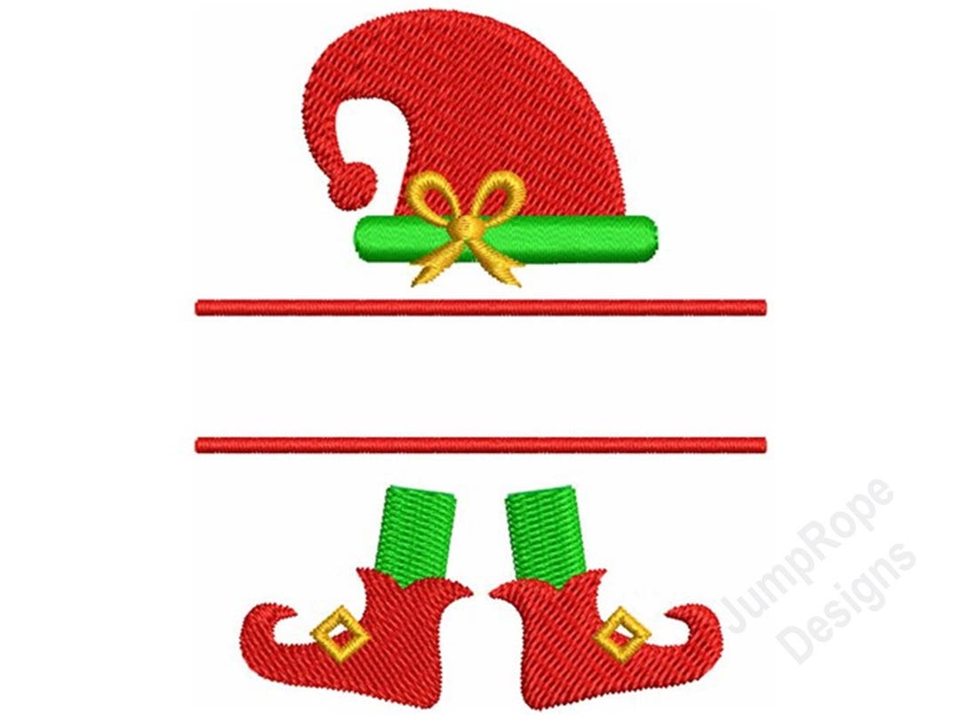 Namedrop Elf - Machine Embroidery Design - Etsy