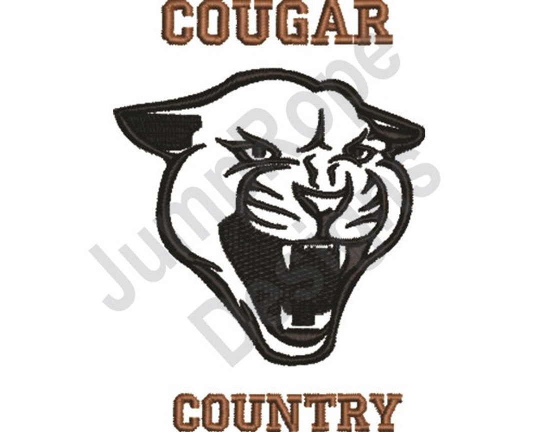 Cougar Country - Machine Embroidery Design - Etsy