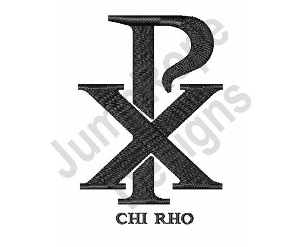 Px Chi Rho - Machine Embroidery Design - Etsy