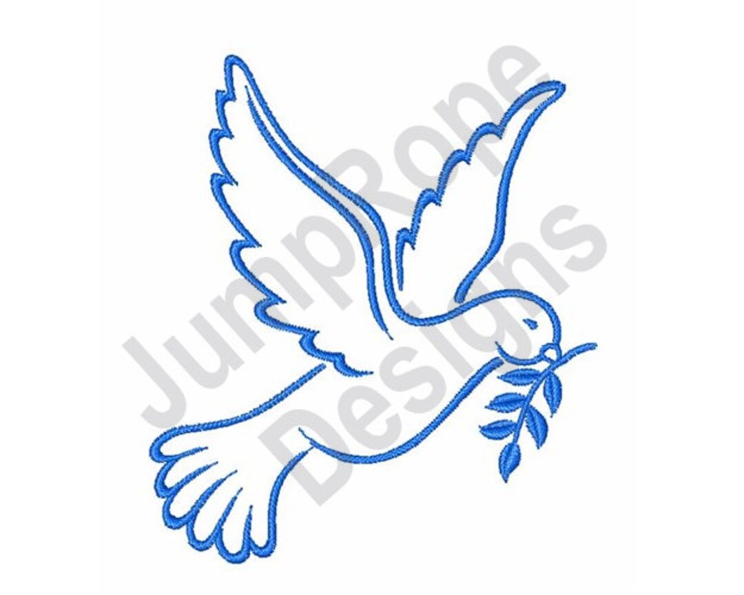 Spirit Dove - Machine Embroidery Design - Etsy