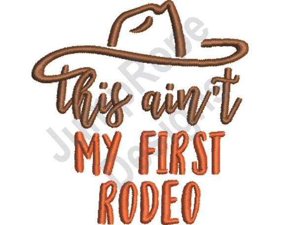 First Rodeo Machine Embroidery Design - Etsy