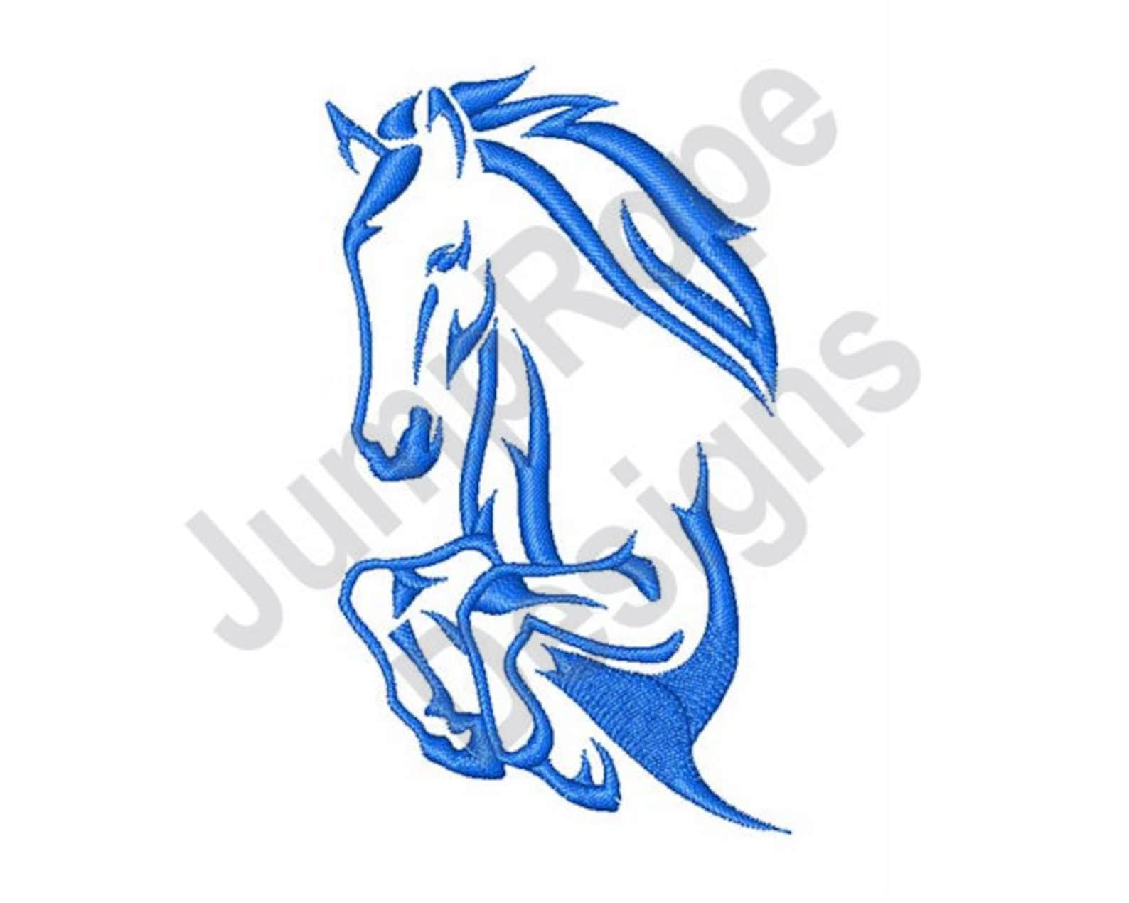 Horse Head Machine Embroidery Design - Etsy