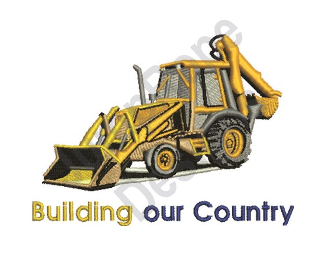 Buildling Our Country - Machine Embroidery Design - Etsy
