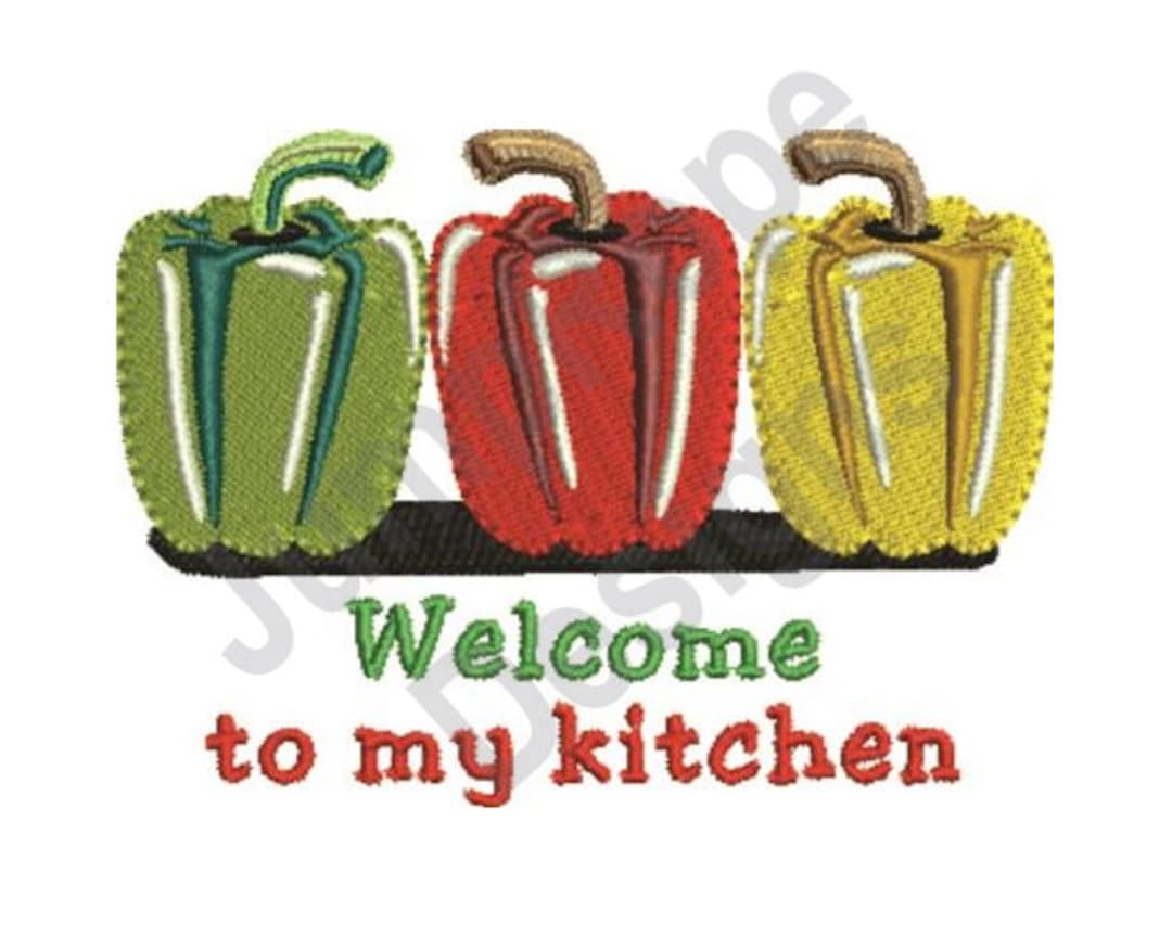 My Kitchen - Machine Embroidery Design - Etsy