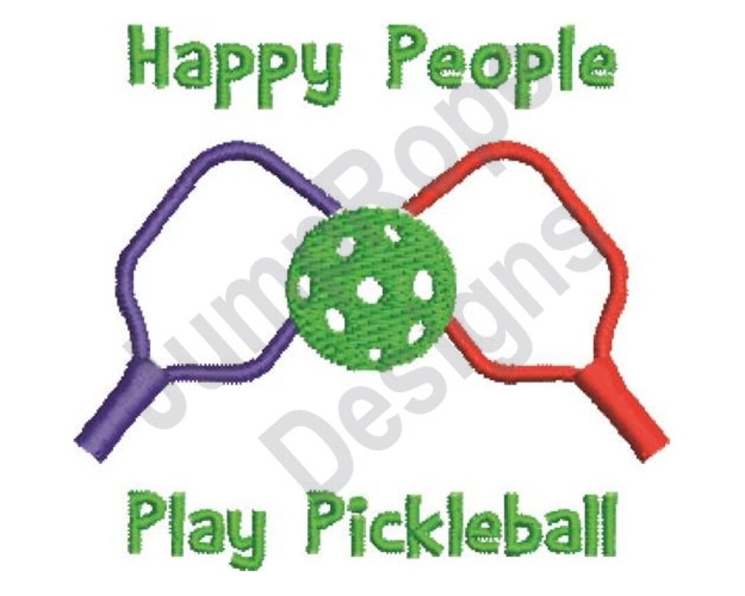 Play Pickleball - Machine Embroidery Design - Etsy
