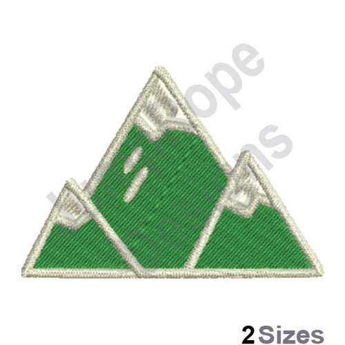 Mountain Outline Machine Embroidery Design | Etsy