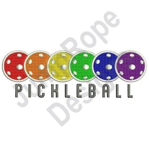 Pickleball - Machine Embroidery Design - Etsy