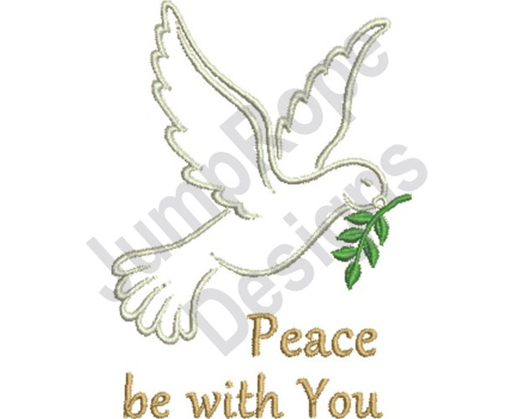 Peace Dove - Machine Embroidery Design - Etsy
