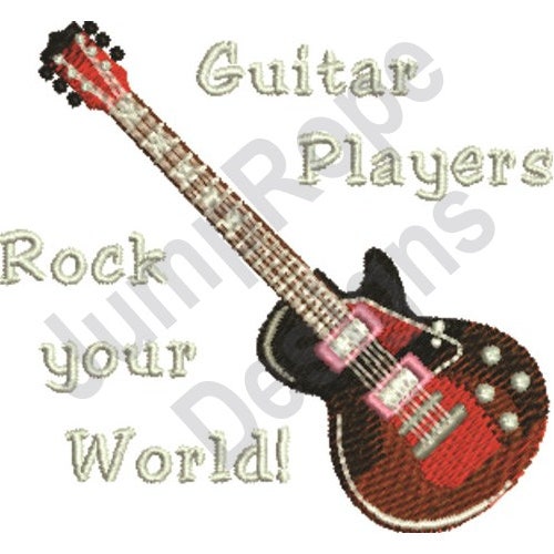 Electric Guitar Embroidery Design Guitar Machine Embroidery - Etsy