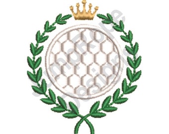 Crossed Golf Clubs Logo Machine Embroidery Design Golf Ball - Etsy