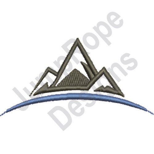 Mountain Outline Machine Embroidery Design - Etsy