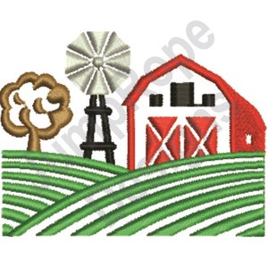 Farm - Machine Embroidery Design - Etsy