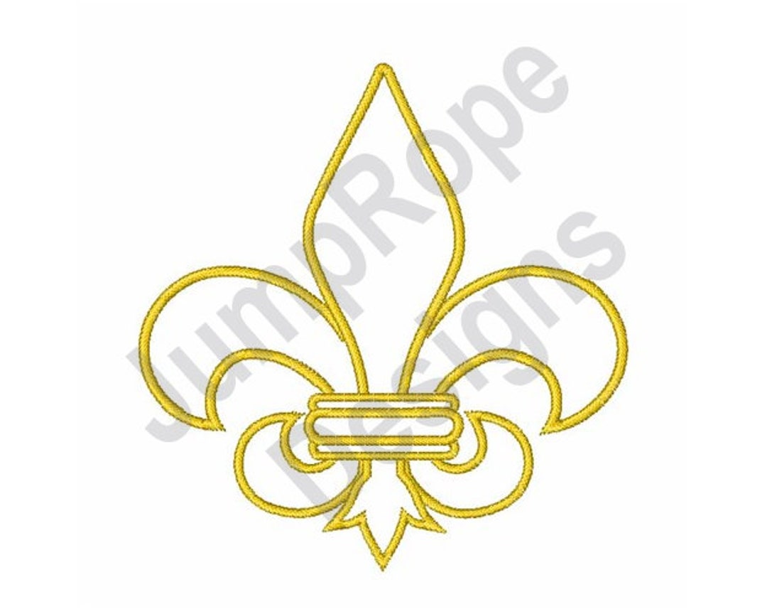 Fleur De Lis - Machine Embroidery Design - Etsy