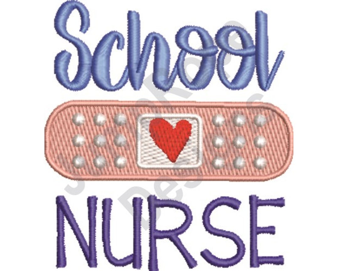 School Nurse - Machine Embroidery Design - Etsy