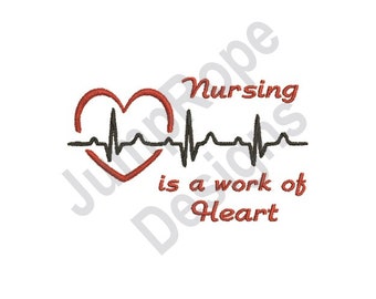 Ekg Heart for Monogram Machine Embroidery Design | Etsy