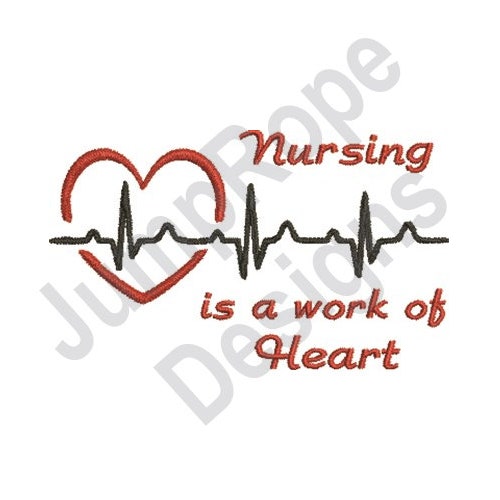 Heartbeat Machine Embroidery Design - Etsy