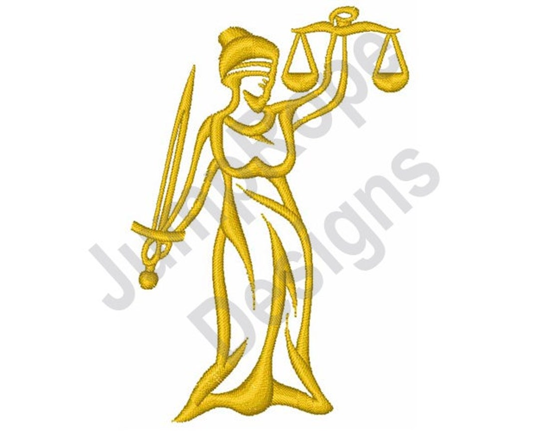 Blind Justice - Machine Embroidery Design - Etsy
