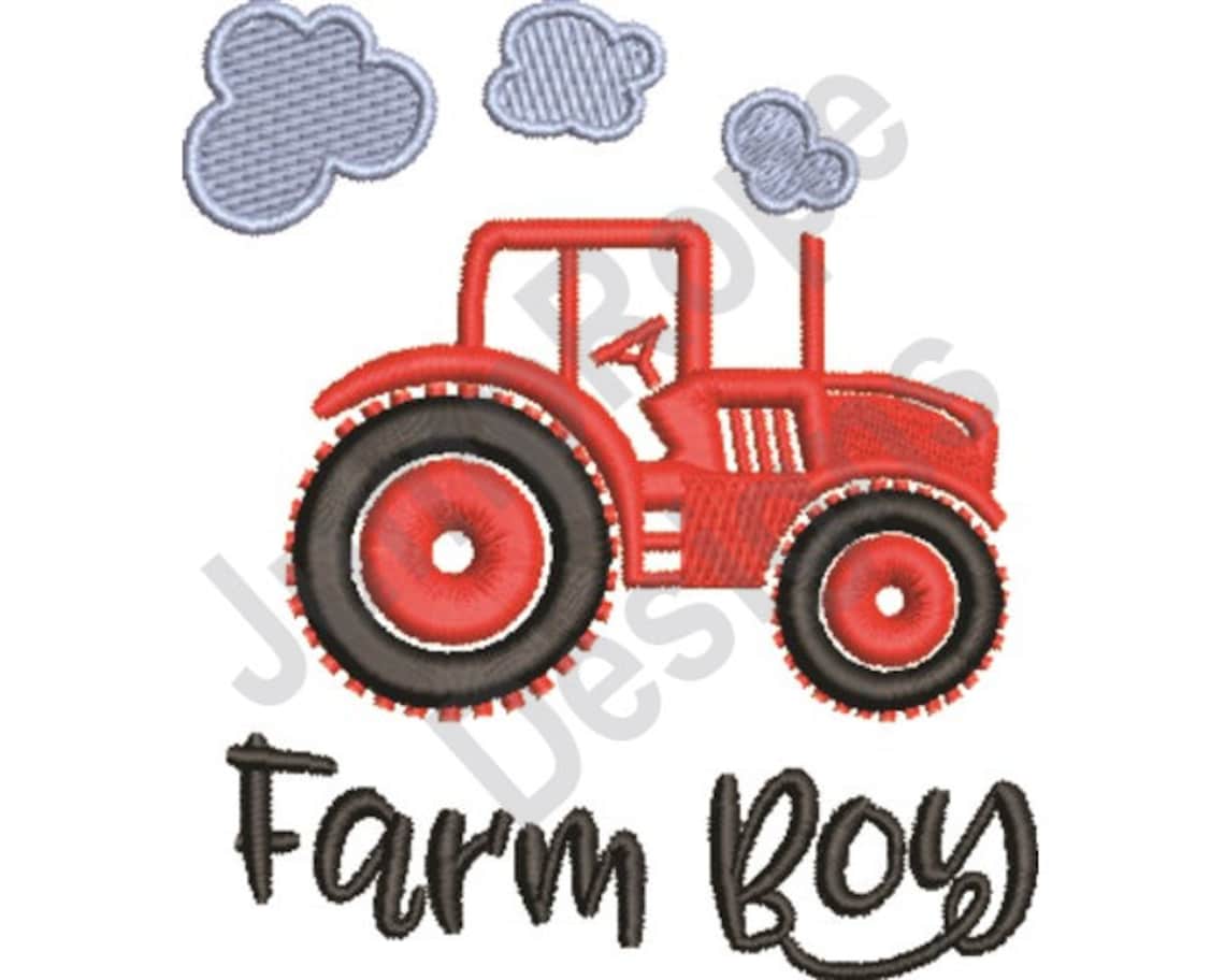 Farm Boy - Machine Embroidery Design - Etsy