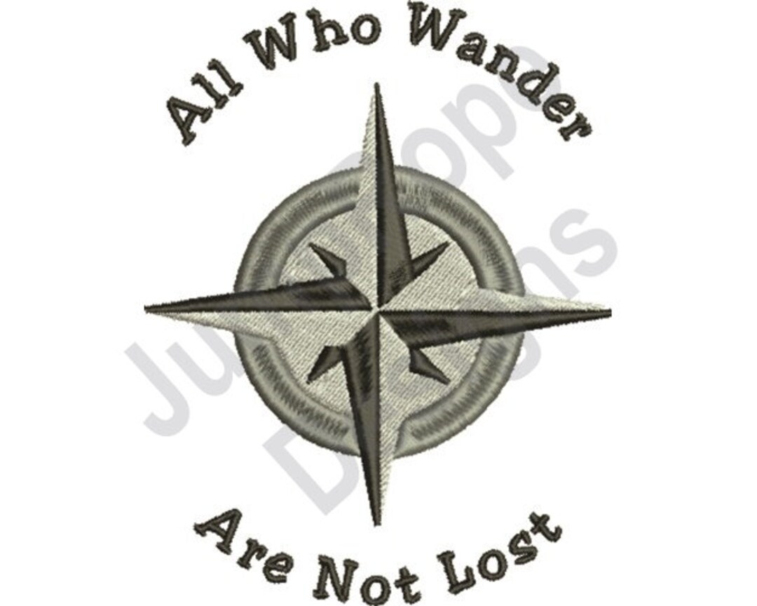 Need Direction Compass - Machine Embroidery Design - Etsy